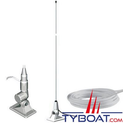 Antenne AM-FM Banten AR100R/167 fouet fibre de verre 1 m. + rotule ...