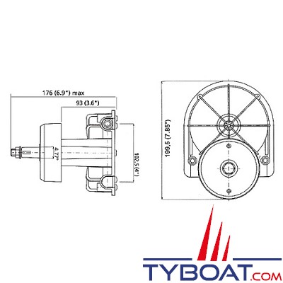 Boitier de direction Ultraflex T85 - cache blanc ULTRAFLEX T85W ...