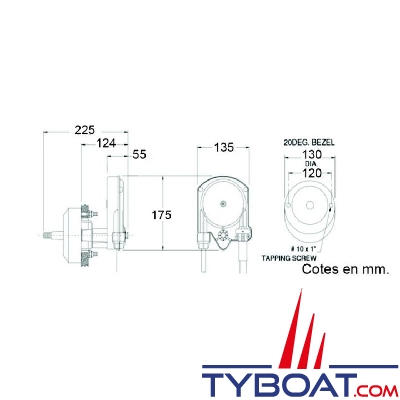 Dometic - Boîtier de direction Safe-T Quick Connect pour moteur jusqu'à ...