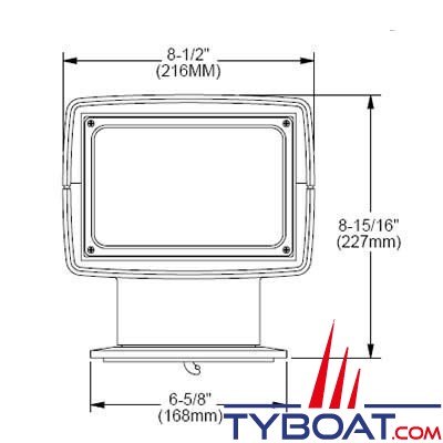 Jabsco - Projecteur type 146SL avec tableau de commande - 50 W - 24 ...