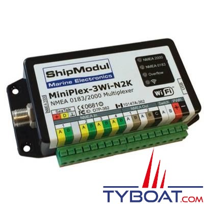 SHIPMODUL - Multiplexeur MiniPlex-3Wi-N2K - NMEA2000 / NMEA0183 / WIFI ...