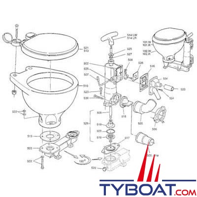 Sealock - Kit joint pour WC RM69 SEALOCK 12369 - TYBOAT.COM