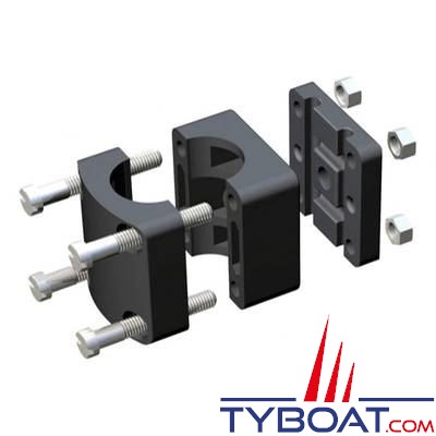 Fixation pour support pare-battage en fil d'inox - pour tube Ø 30mm ...